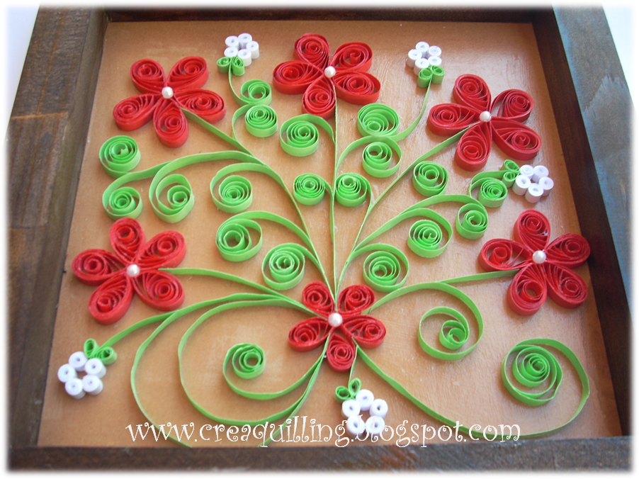 Mis primeros cuadros en filigrana en papel - My first quilled pictures ...