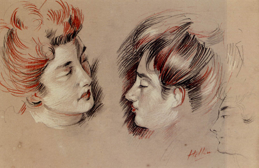 Painting of Paul Cesar Helleu artist, Paul Cesar Helleu paintings