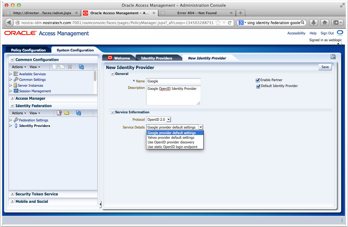 Nostra Technology: Integrasi Oracle Access Management (OAM) 11gR2 ...