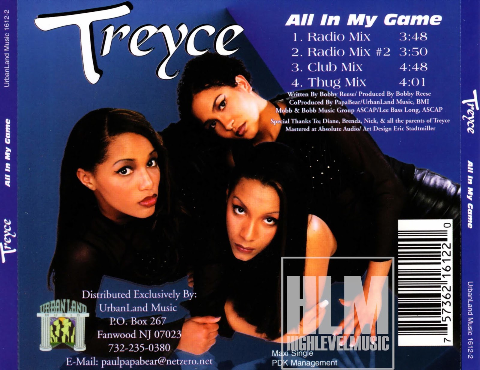 highest level of music: Treyce - All In My Game-(CDM)-FLAC-2000-hlm