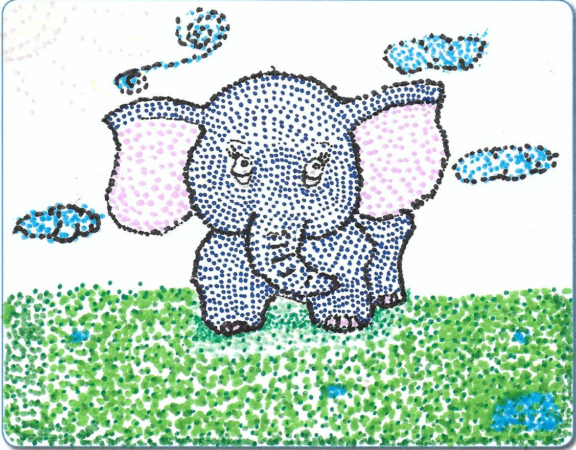 Geometry and Arts: 2016-17. Pointillism. Student practices