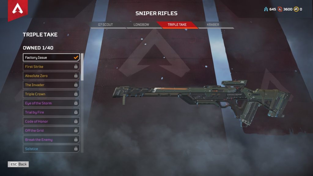 Daftar Senjata Apex Legends