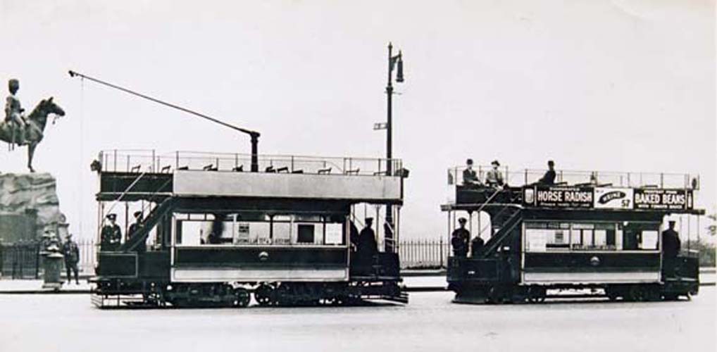 Just A Car Guy: 100 years ago Edinburgh Scotland, double decker street ...
