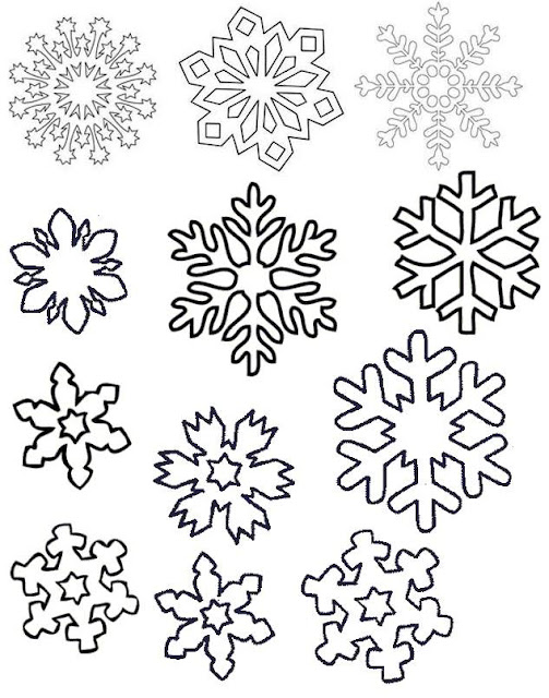 FULGI pentru DECUPAT - MODELE de fulgi de decupat :: Fise de lucru ...