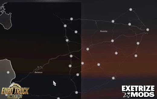 ETS2 - Russ Map v1.3.5.7 - EXT Mods