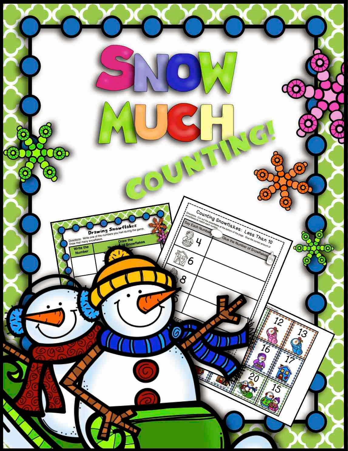 Teacher Tams Educational Adventures Snowman Place Value Freebie Game