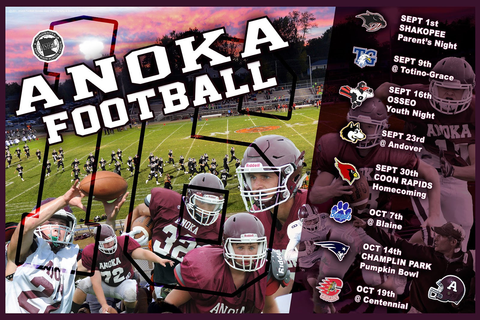 TORNADO PHOTOS: Anoka Football Poster 16