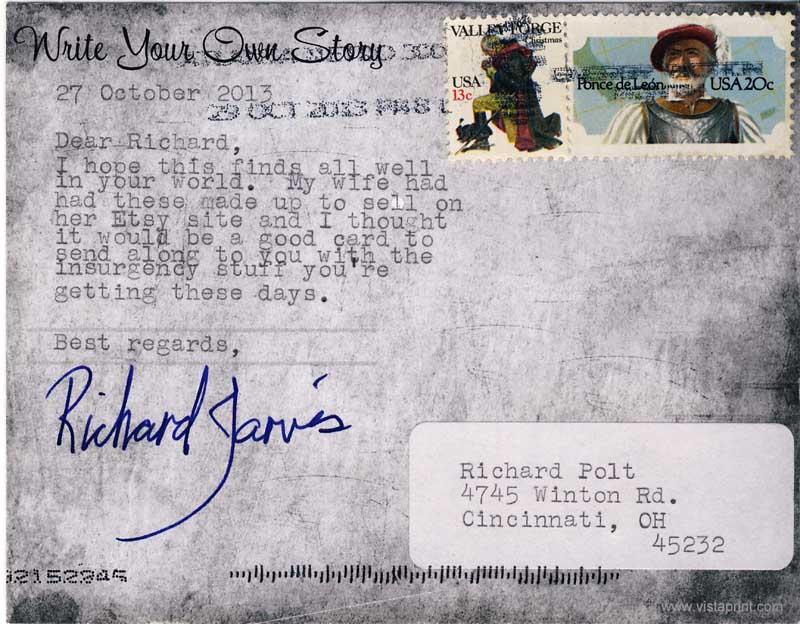 Revolution in the mailbox: archy, a handcrafted letter, and cards ...