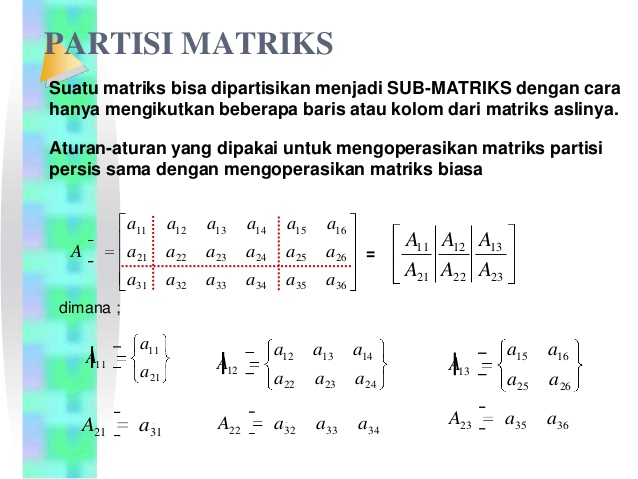 INVERS MATRIK METODE PARTISI