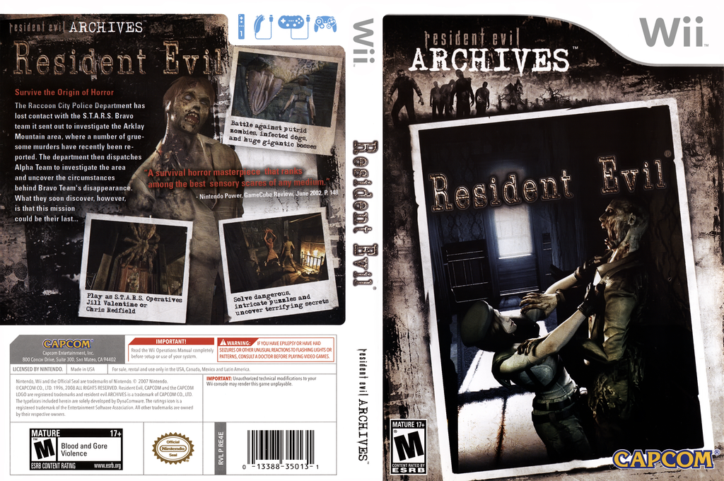 Sergio Vado Blog: Resident Evil Archives: Resident Evil - Nintendo Wii
