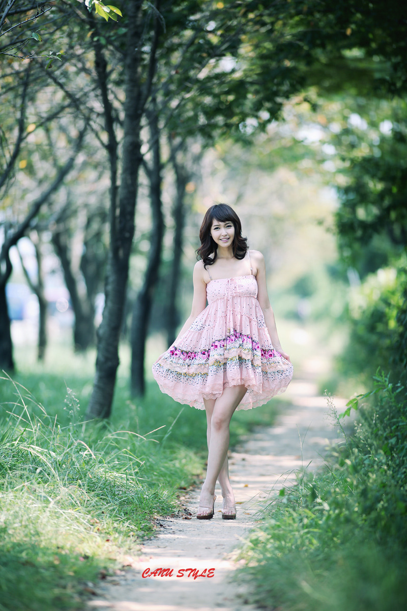 Kang Yui In A Pink Dress I Am An Asian Girl