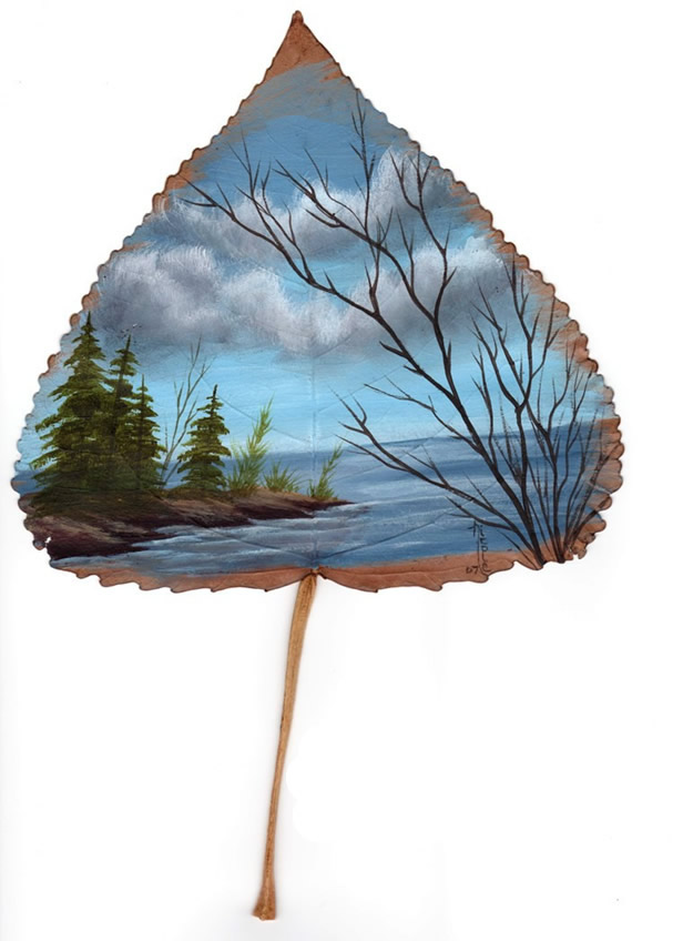 Creative Sanju: Leaf Painting