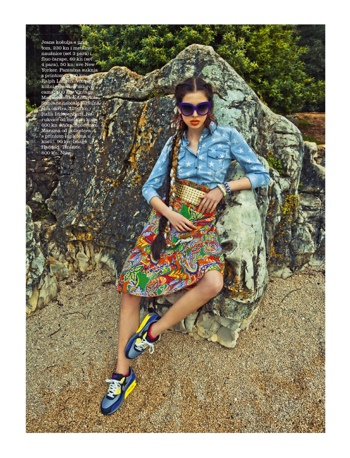 gipsy chic: ana maria cajner by mladen saric for elle croatia may 2013 ...