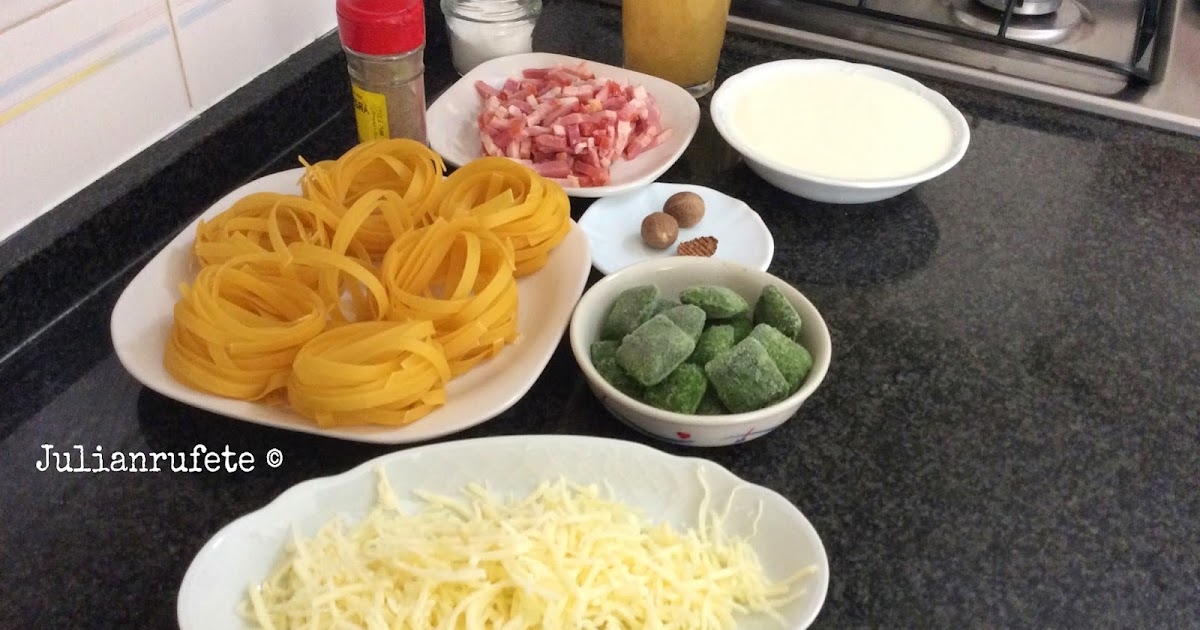 COCINA CON AMC Y MÁS: NIDOS DE PASTA GRATINADOS CON BEICON Y ESPINACAS