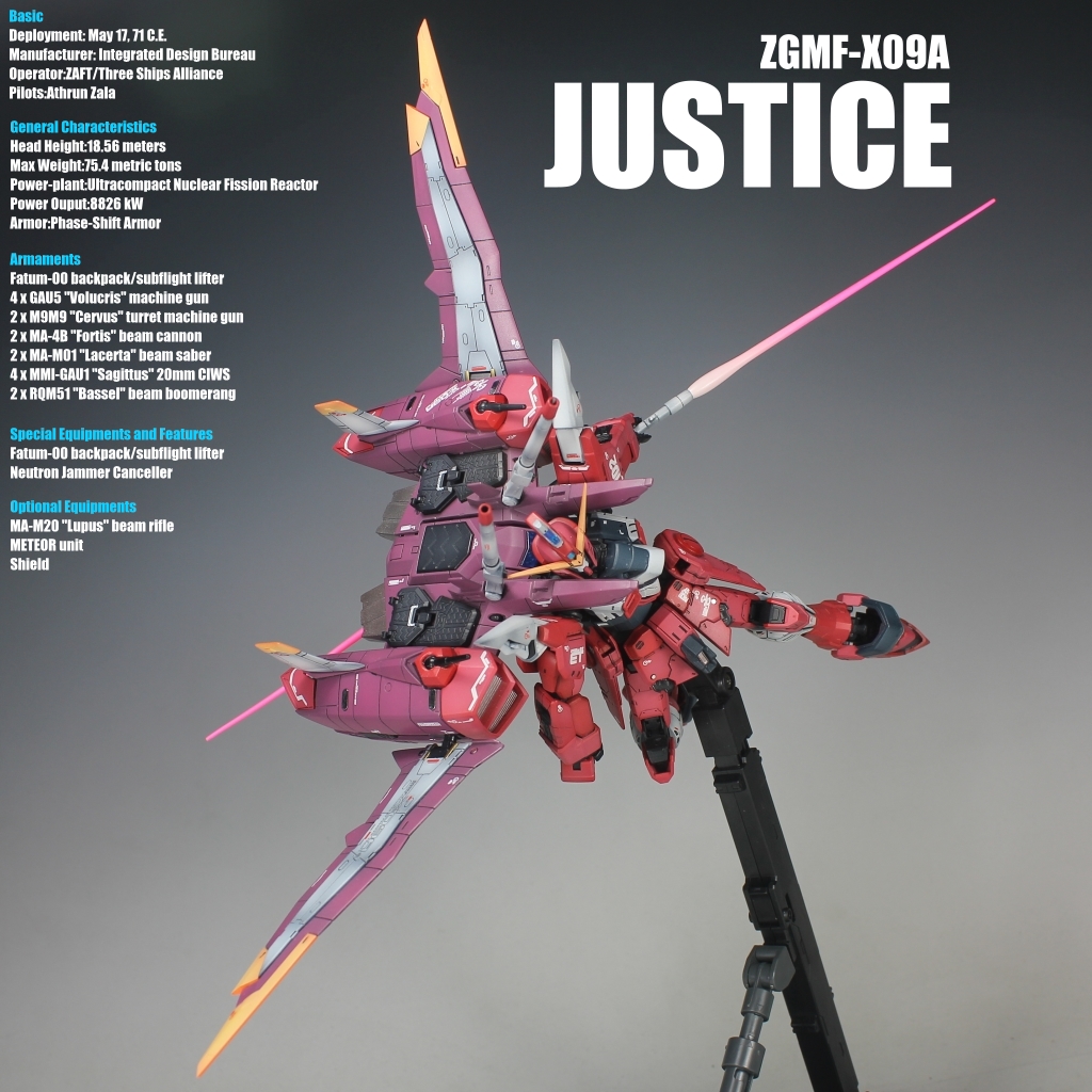 【作品分享】RG ZGMF-X09A 正義鋼彈 (Justice Gundam) @模型技術與資訊 哈啦板 - 巴哈姆特