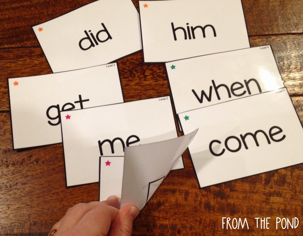 Sight Words Flip and Write | From the Pond