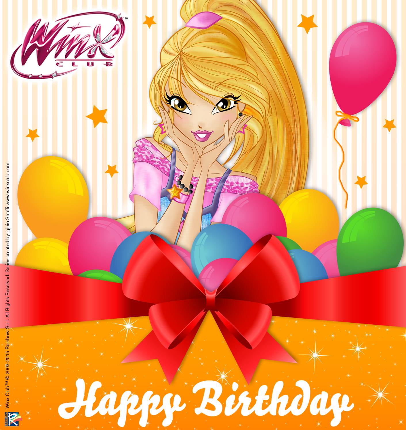 Póster oficial Winx Club Stella "Happy Birthday" | Winx Club Stella ...