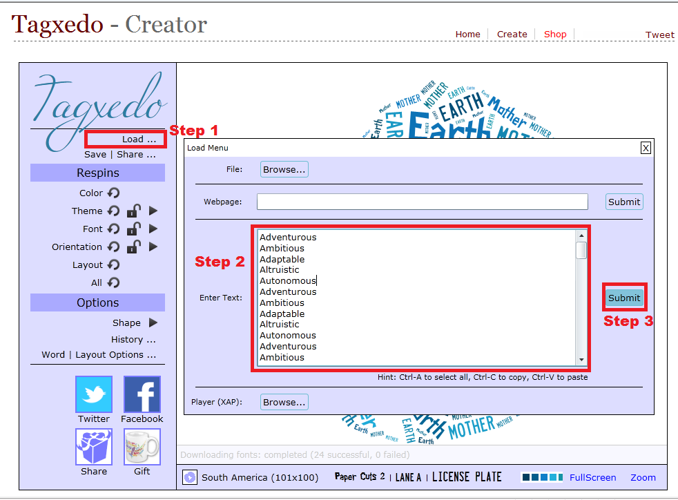 i am Ai: Easy Steps to Make Your Own TAGXEDO word cloud