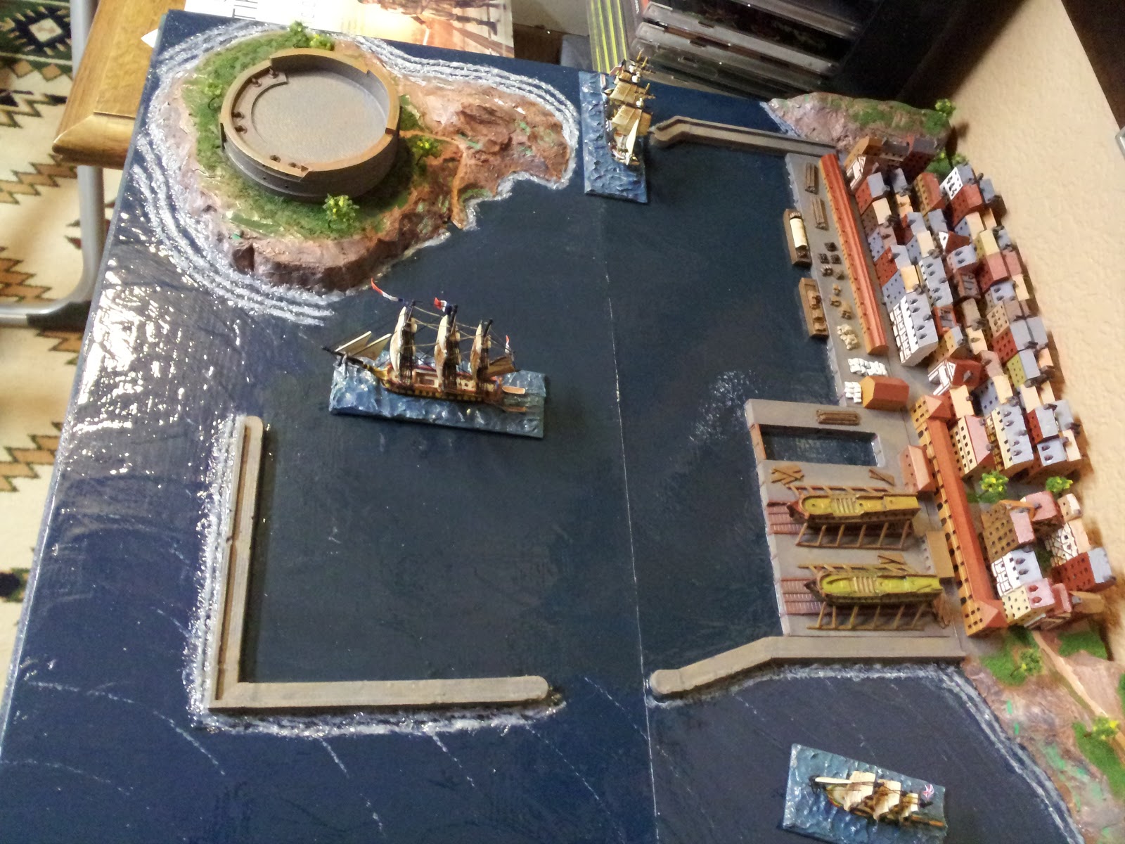 A Miniatures Hobby Room: 1/1200 French Port