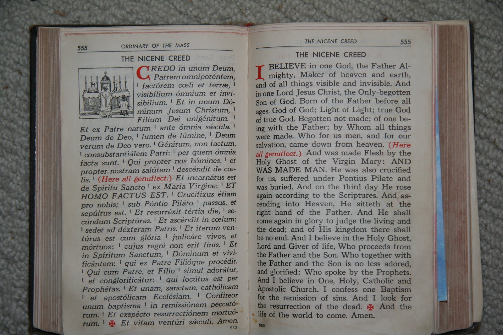 Catholicism: 1. Tridentine Mass versus the English Canon-a comparison