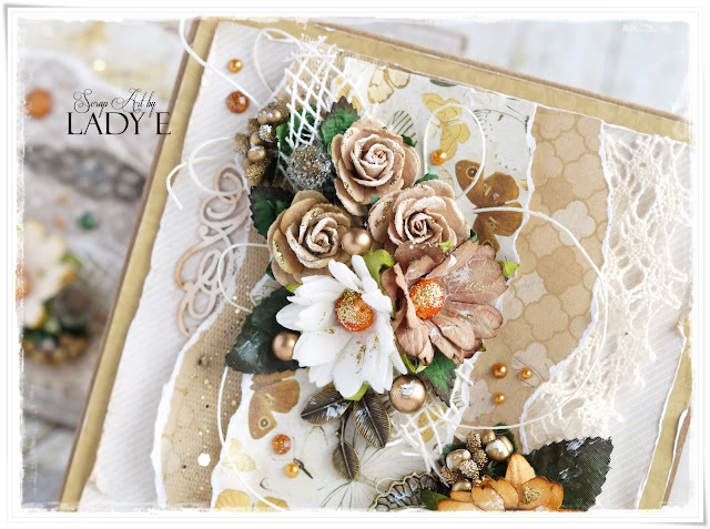 Wild Orchid Crafts: 2 Earth Tone Cards With Metal Embellishments