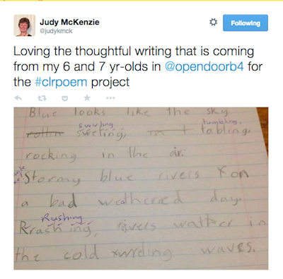 Mrs. Yollis' Classroom Blog: What is Blue? :: Wrap Up #clrpoem