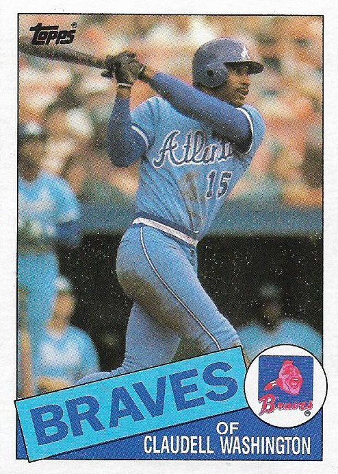1985 Topps: #540 - Claudell Washington
