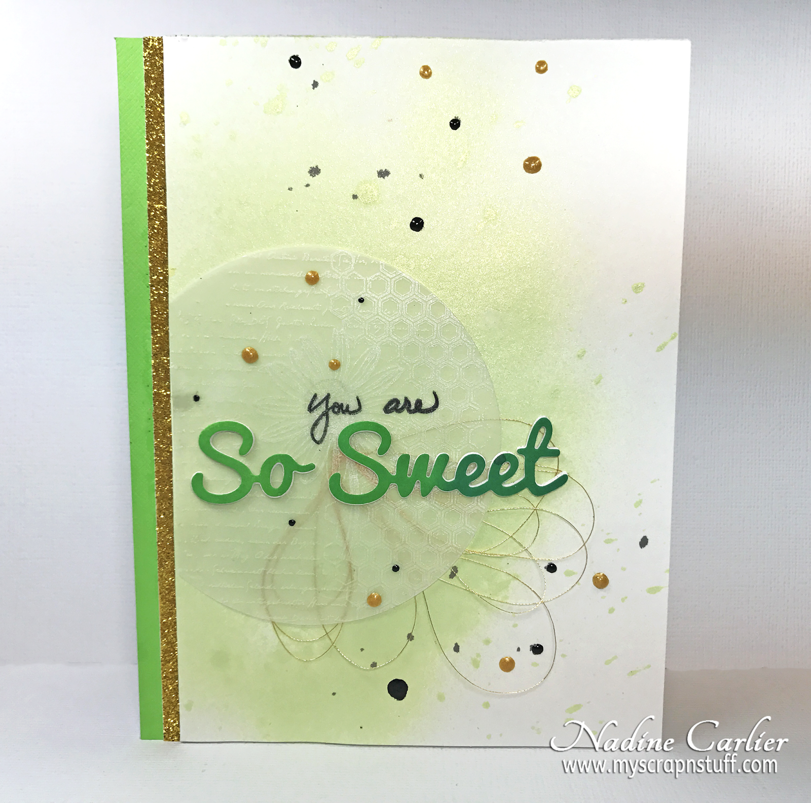 You Are So Sweet Card with Imagine ~ Nadine Carlier