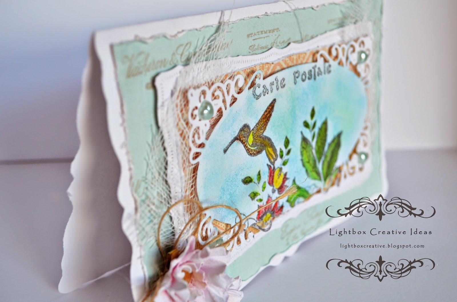 Lightbox creative Ideas: Hello spring - card