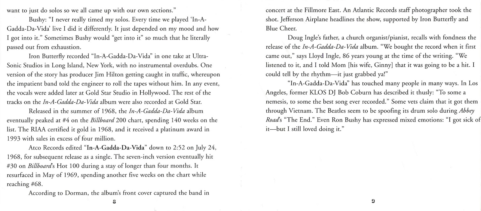 1968 In-A-Gadda-Da-Vida - Iron Butterfly - Rockronología