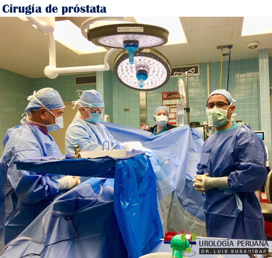 ¿Cómo se opera la próstata?