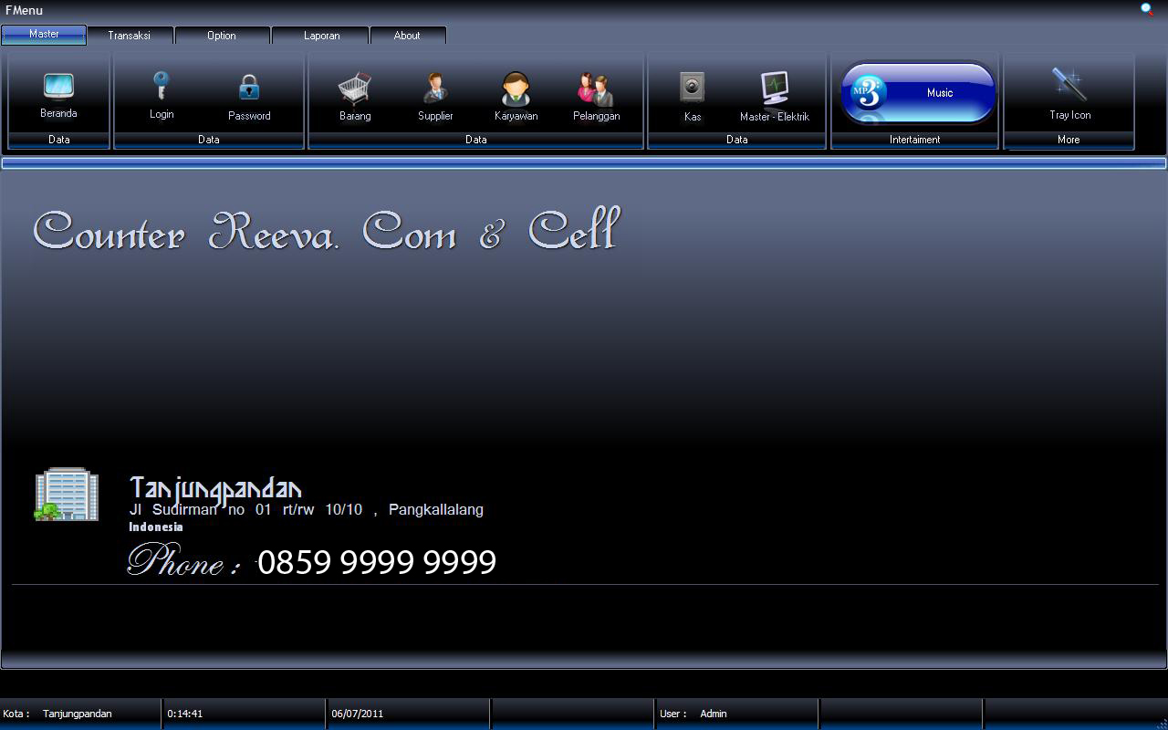 Tampilan Program Didelphi dengan Skin | Me and Delphi