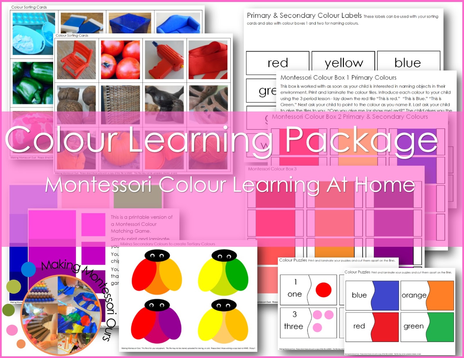 The Best Colour Learning Puzzles & Games For Kids, Montessori At Home ...