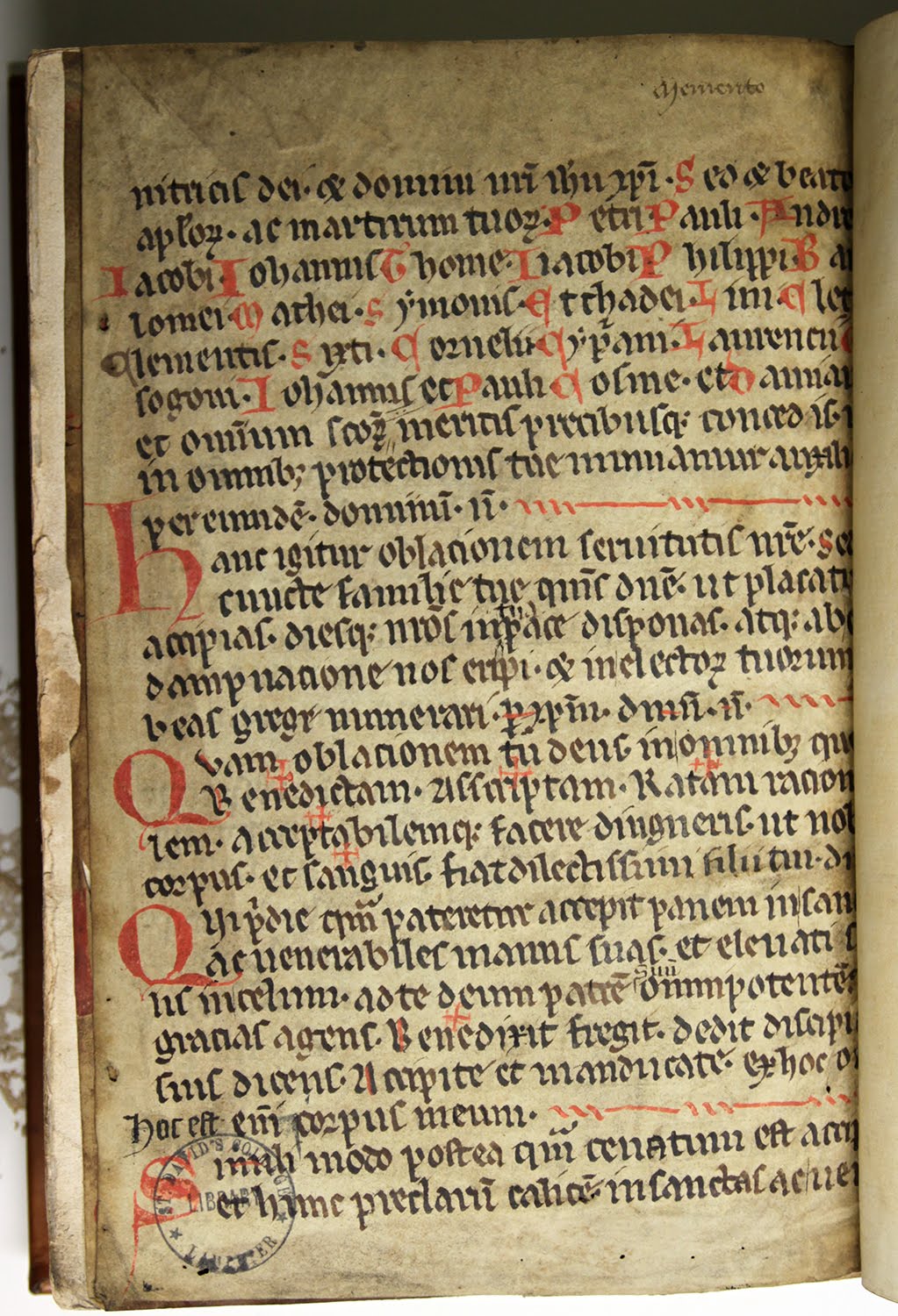 A Missal Fragment ~ Liturgical Arts Journal
