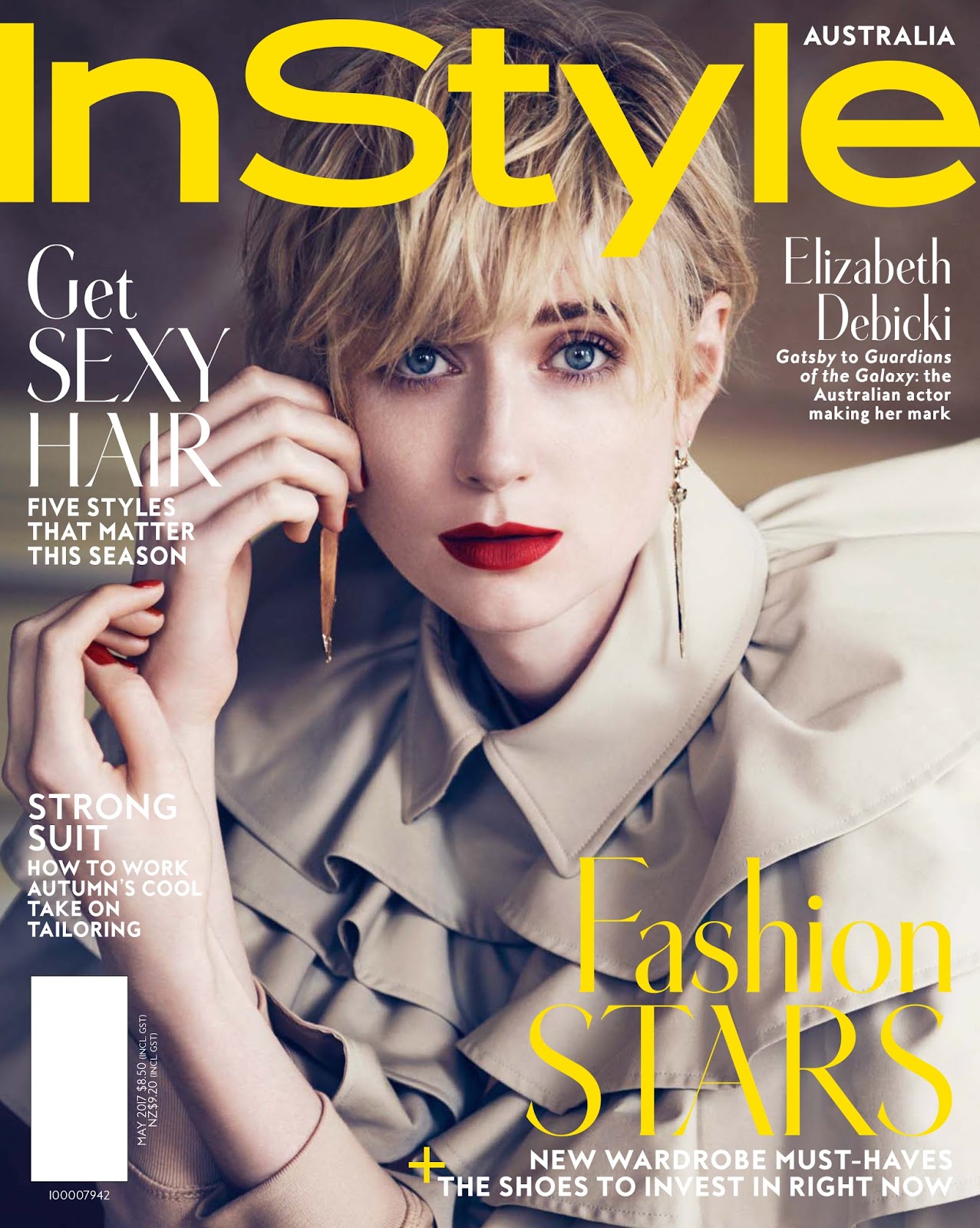 Elizabeth Debicki in InStyle Australia May 2017 by Simon Lekias