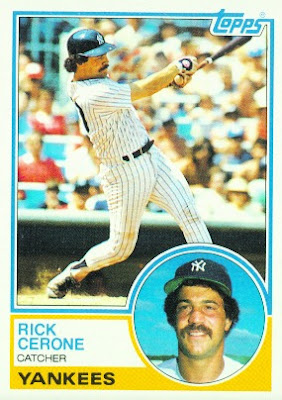 1983 Topps Blog: #254 Rick Cerone - New York Yankees