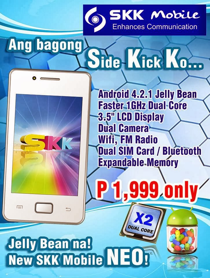 SKK Mobile Neo Jellybean under 2000 pesos