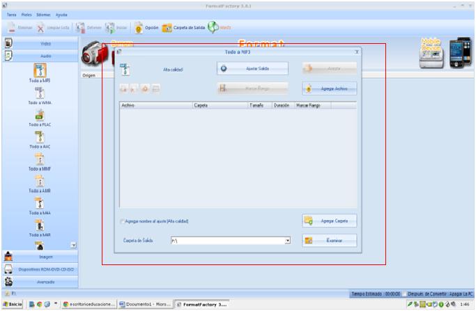 Maching: Format factory