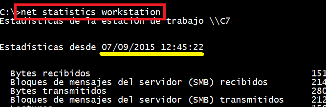 Windows: Ver uptime | SYSADMIT