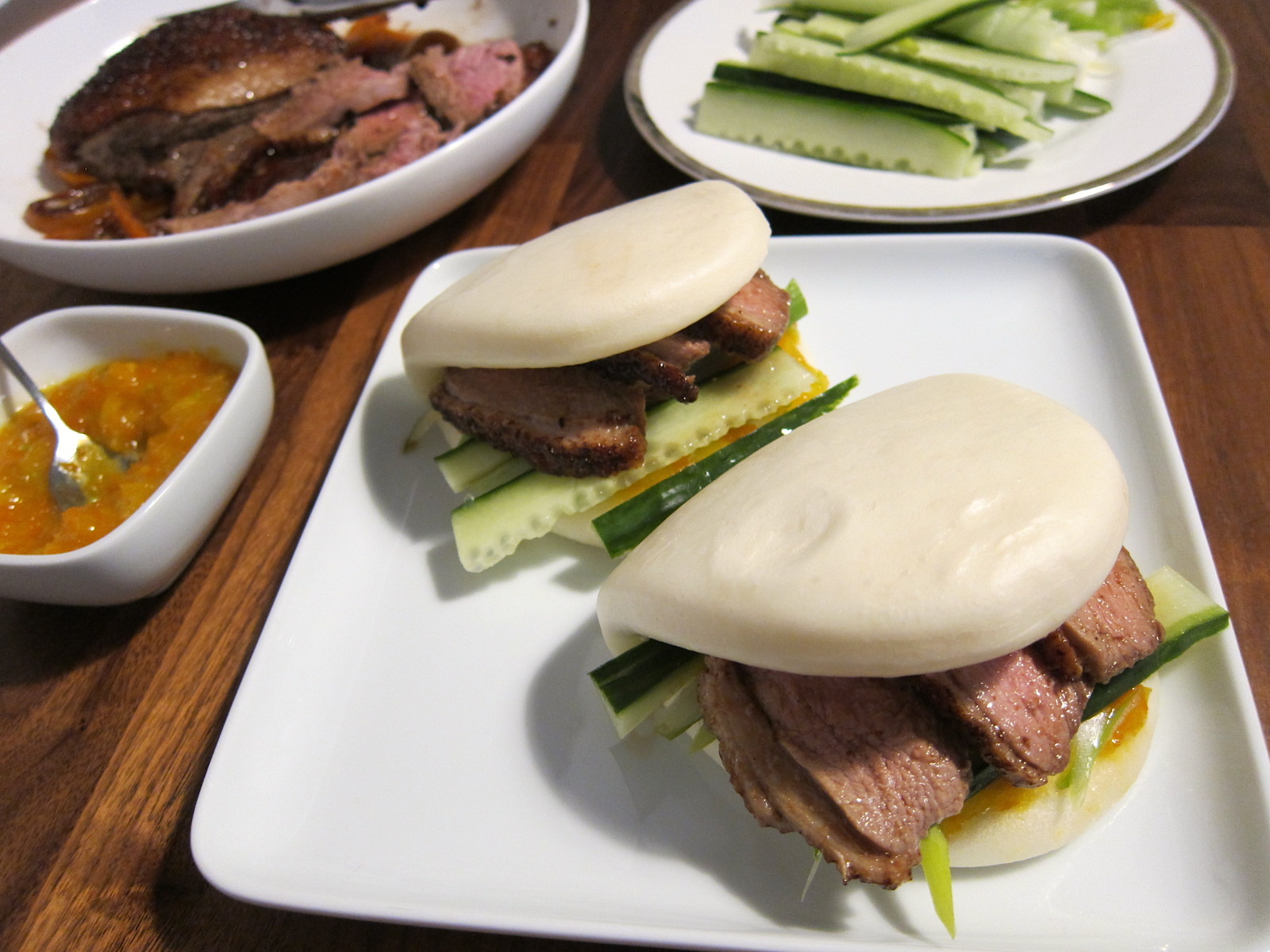 #RennieHappyEating | 5 Spice Duck Bao with Kumquat + Plum Sauce / LUCY ...