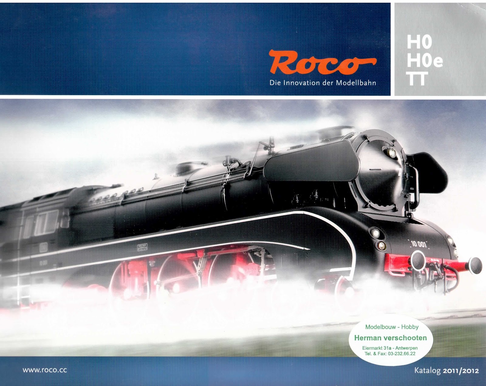Treinen verschooten: Nieuwe Catalogus 2012: Roco HO HOe TT