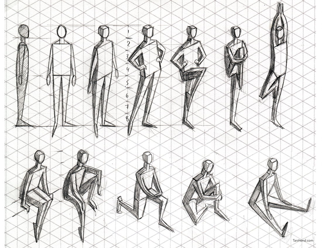 Draw Speak: Isometric people