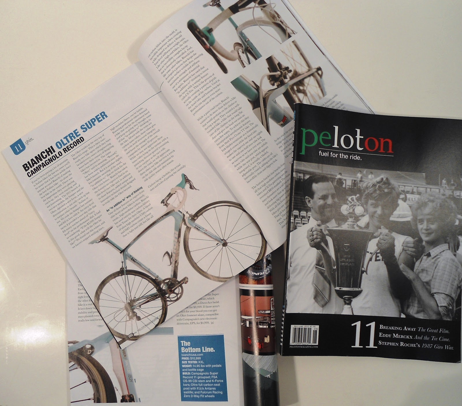Bianchi Reviews: Coming Soon - Oltre Review in Peloton Magazine