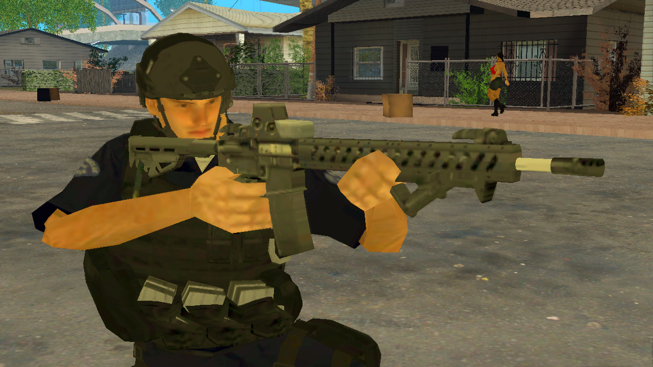 GTA SA LowPoly Mods: AR-15 New tactical