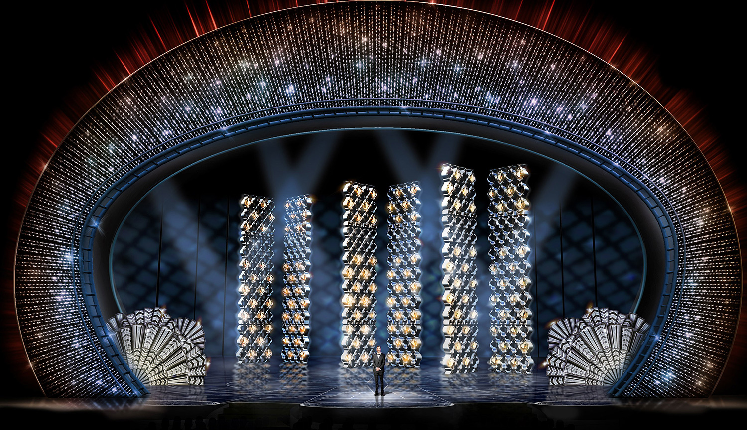 First Look: Derek McLane previews 2017 Art Deco Oscars stage | The Gold ...