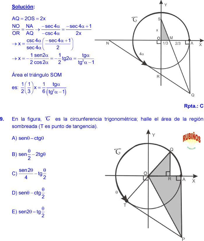 LINEA TANGENTE SECANTE COTANGENTE Y COSECANTE EN LA CIRCUNFERENCIA ...