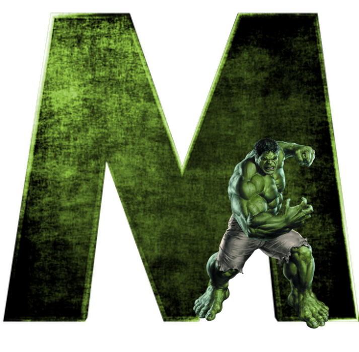 M. Michielin Alphabets: HULK ALPHABET, ALFABETO DO HULK PNG - #hulk