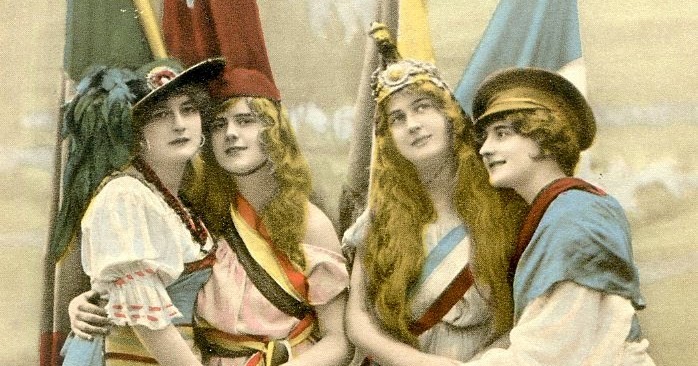 Beautiful French Propaganda Postcards From World War I ~ Vintage Everyday