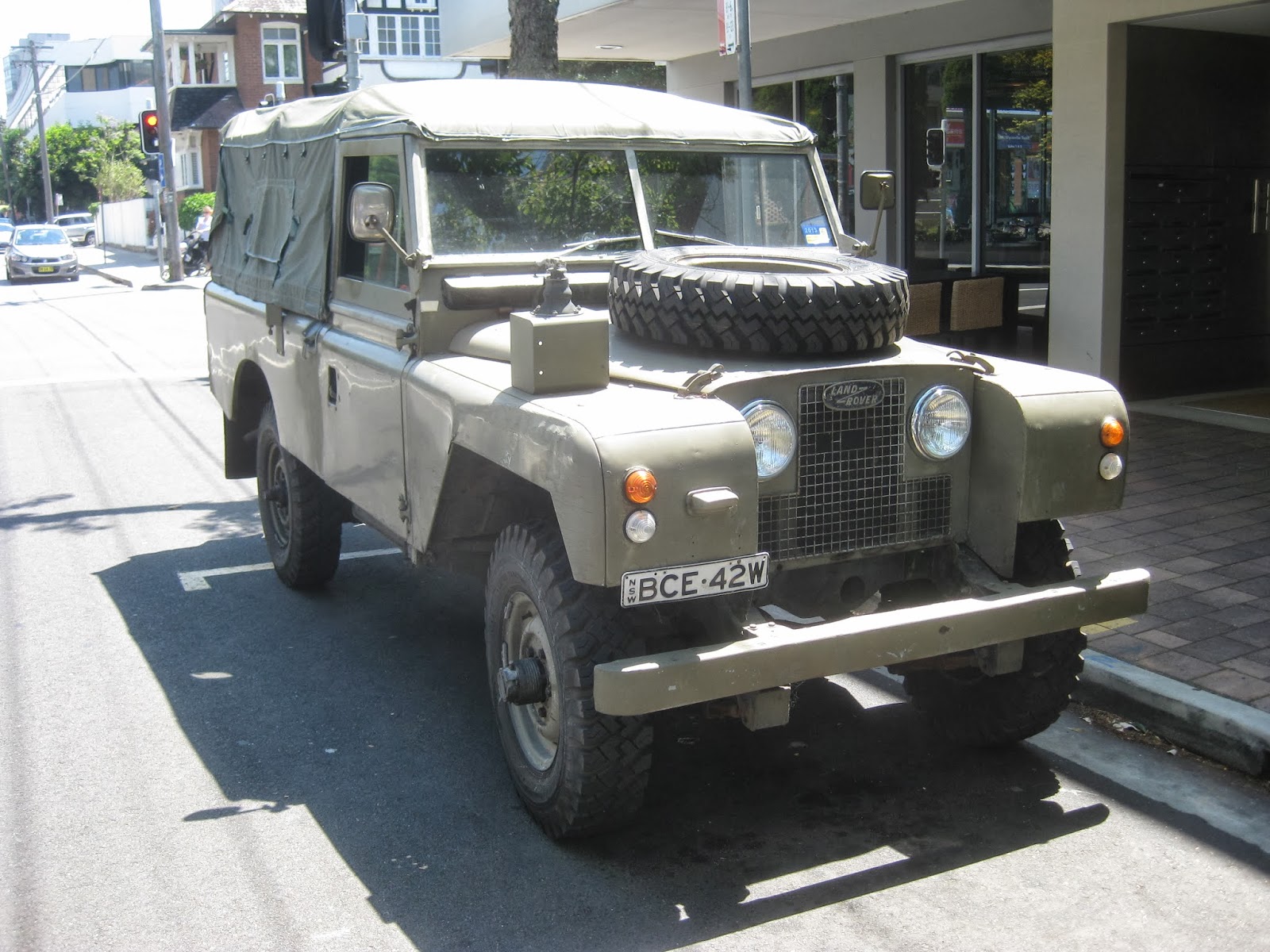 Aussie Old Parked Cars: 1969 Land Rover Series IIA LWB Soft Top Ute