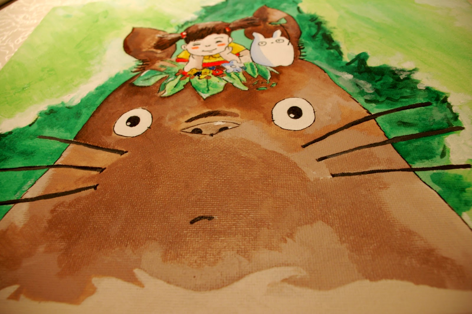 Winnie's Wardrobe: totoro painting